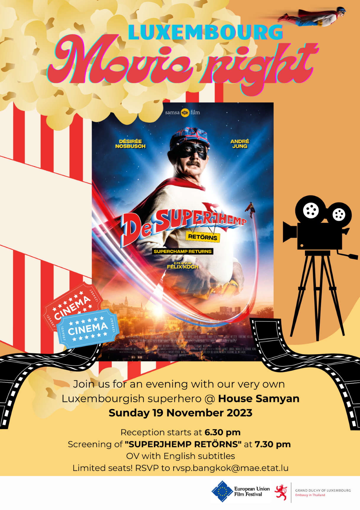 Superjhemp Retörns to Bangkok - Embassy of Luxembourg in Bangkok
