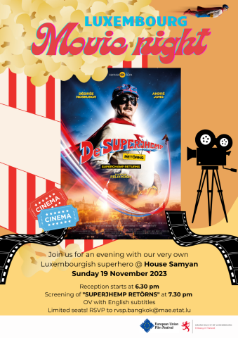 Superjhemp Retörns to Bangkok - Embassy of Luxembourg in Bangkok